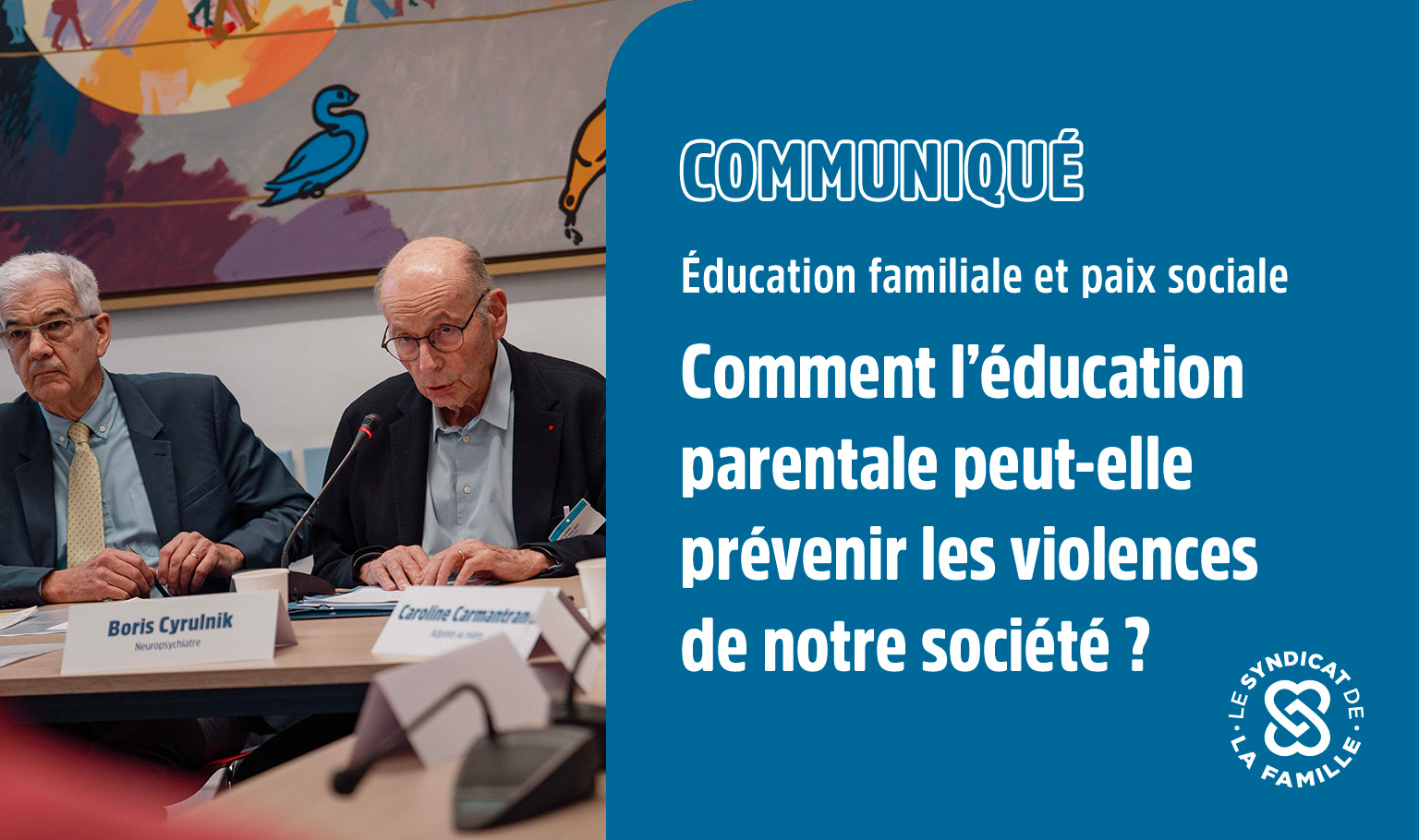 Le colloque du Syndicat de la Famille au Palais-Bourbon : "Education ...